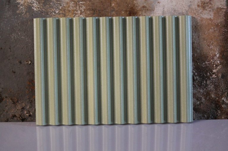 Fluted Ceramic Tiles Green Matt | Materials Assemble
