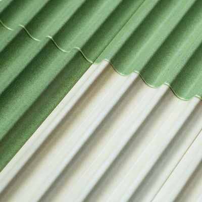Fluted Ceramic Tiles Green Matt | Materials Assemble
