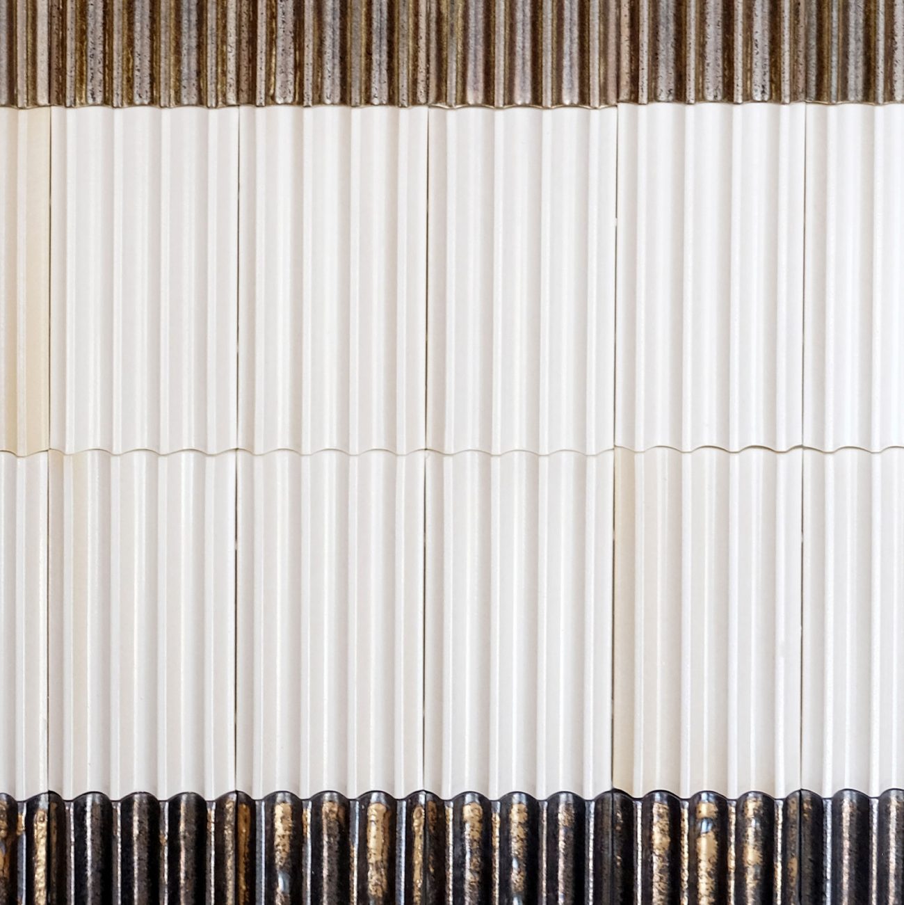 Fluted Ceramic Tiles White Matt | Materials Assemble