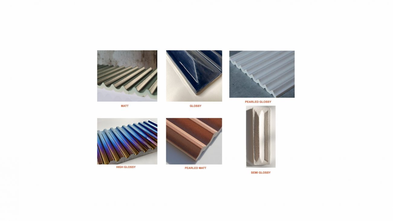 Fluted Ceramic Tiles White Matt | Materials Assemble
