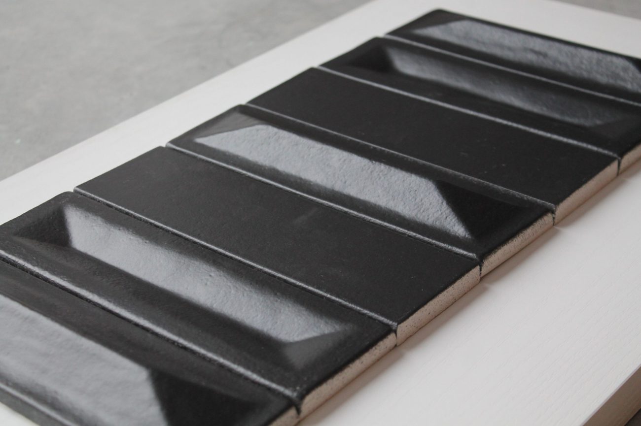 Doria Ceramic Tiles - Black Anthracite