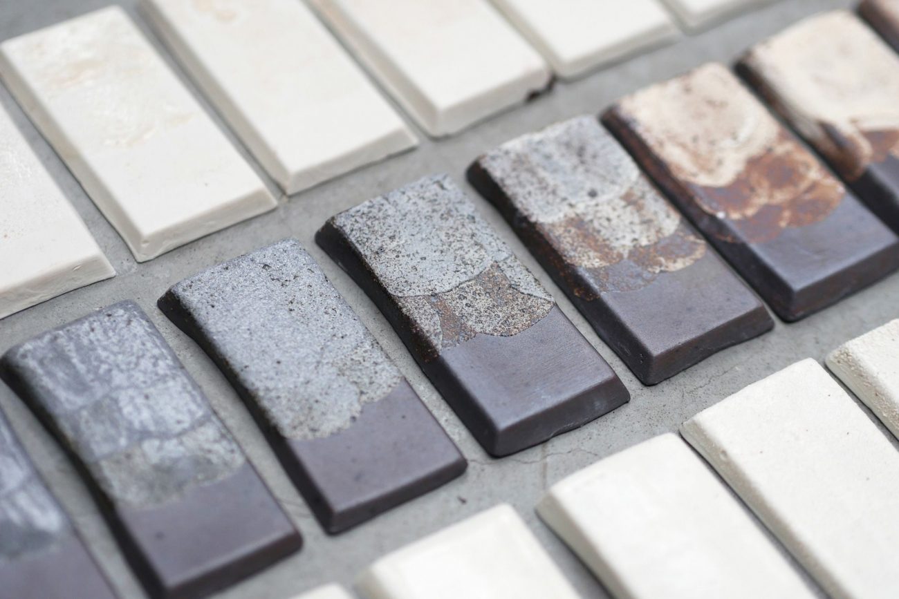 Metal Waste Glazed Ceramic Tiles | FE40S-3 Iron Waste