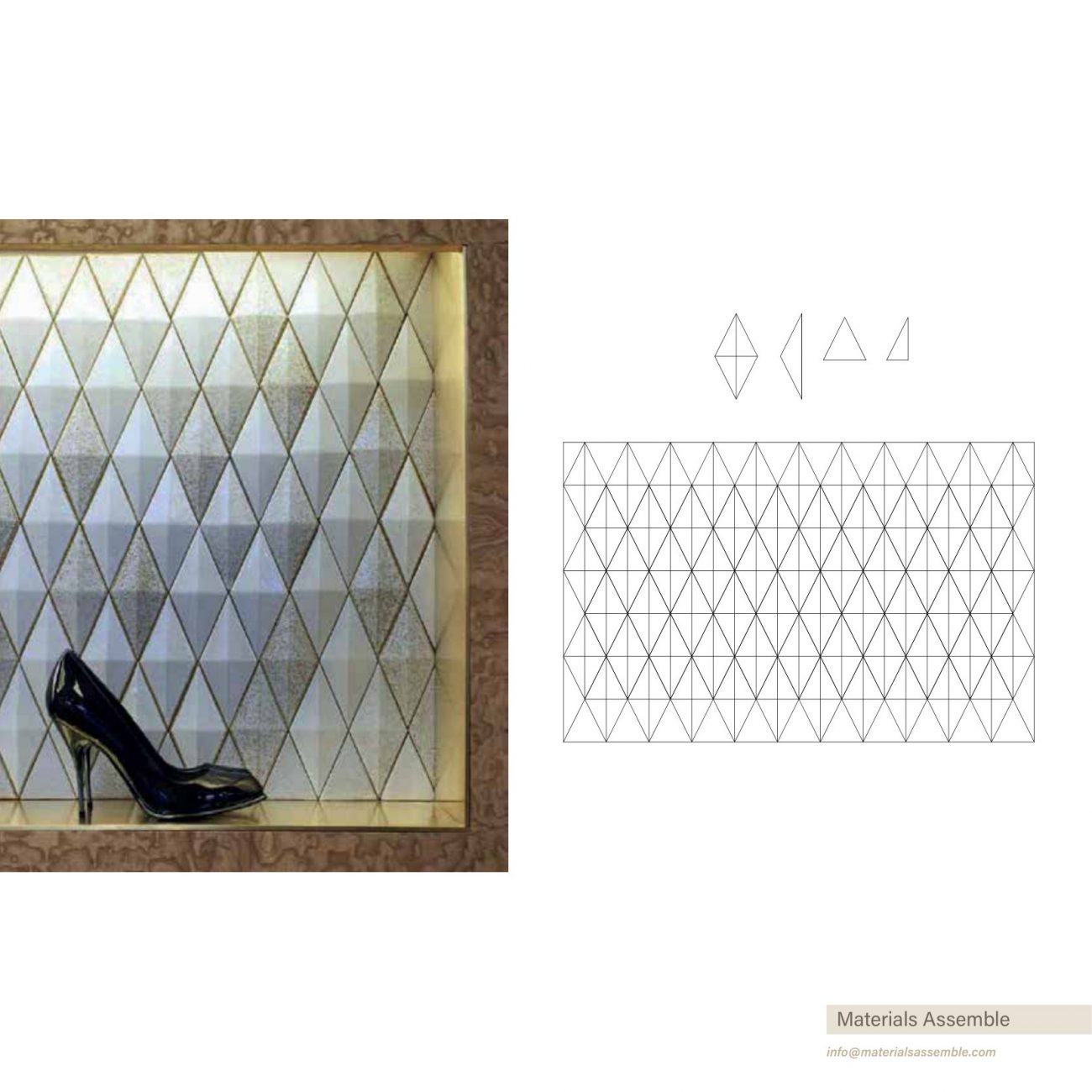 3D Diamond Tiles | Materials Assemble