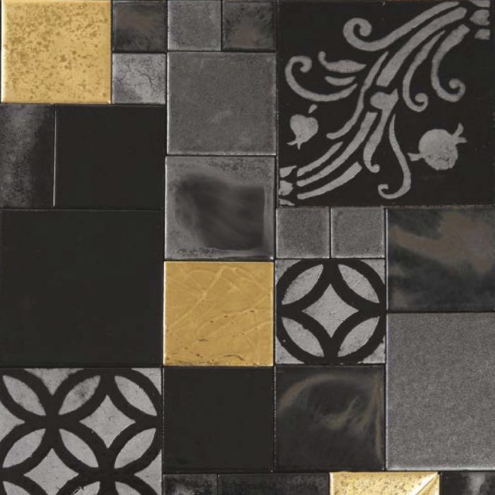 Square Tiles Black Treasure - Materials Assemble