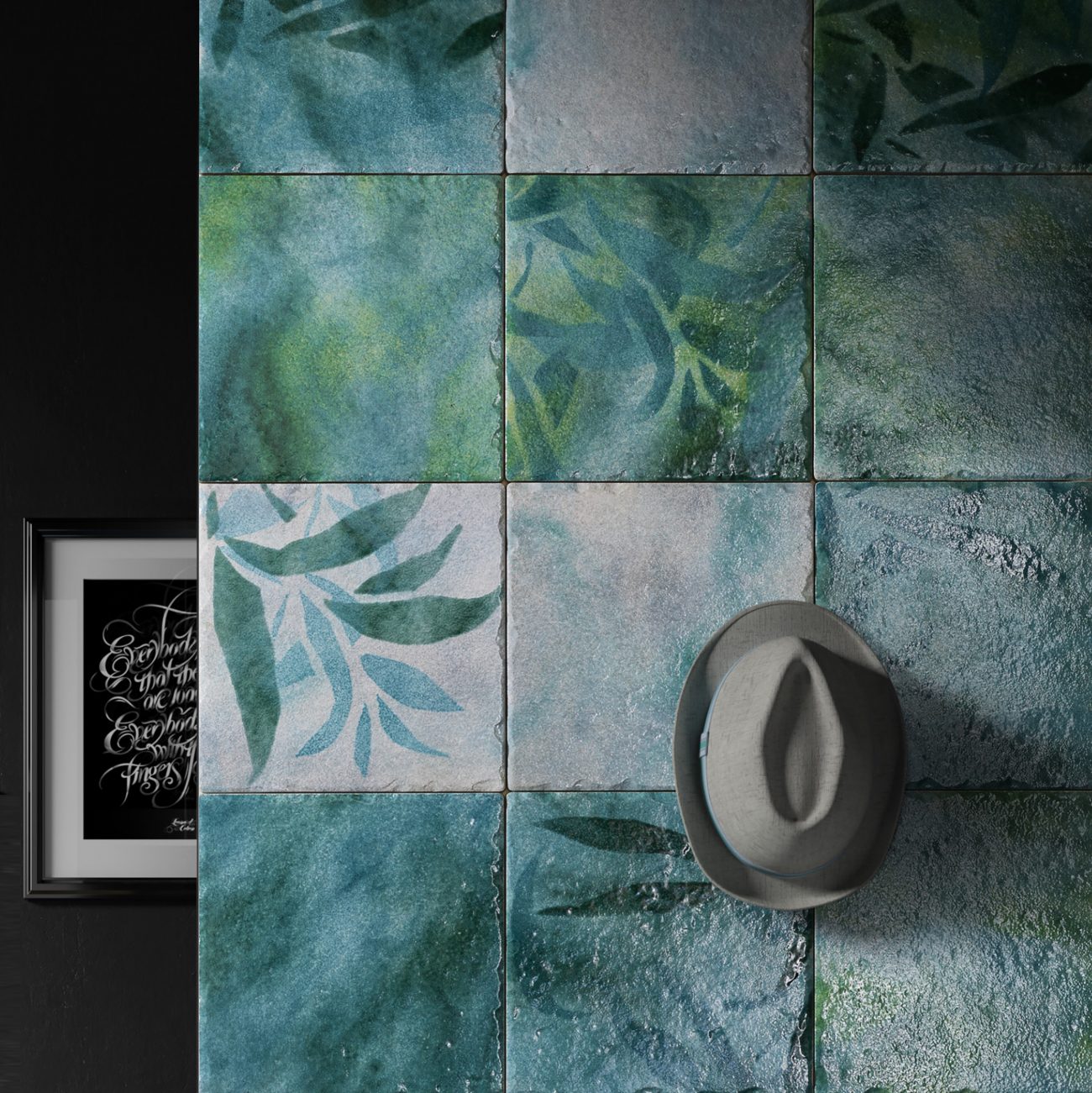 Square Tiles Floral Decorations - Materials Assemble