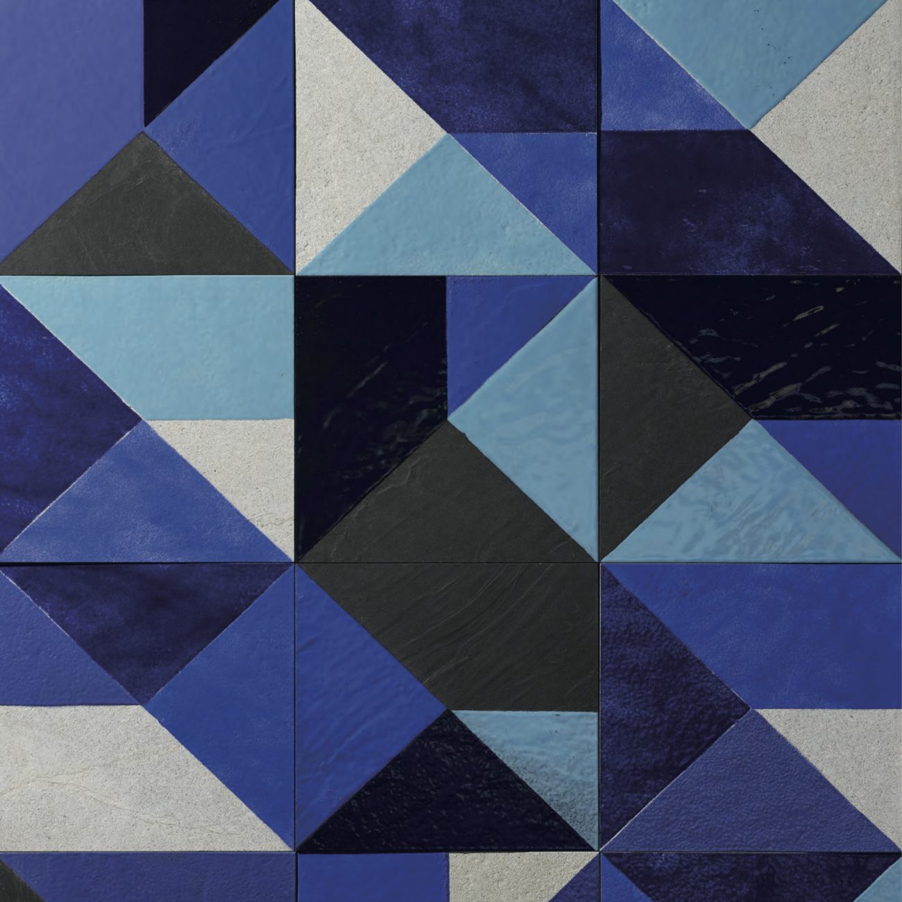 Square Tiles Decorations Blue - Materials Assemble