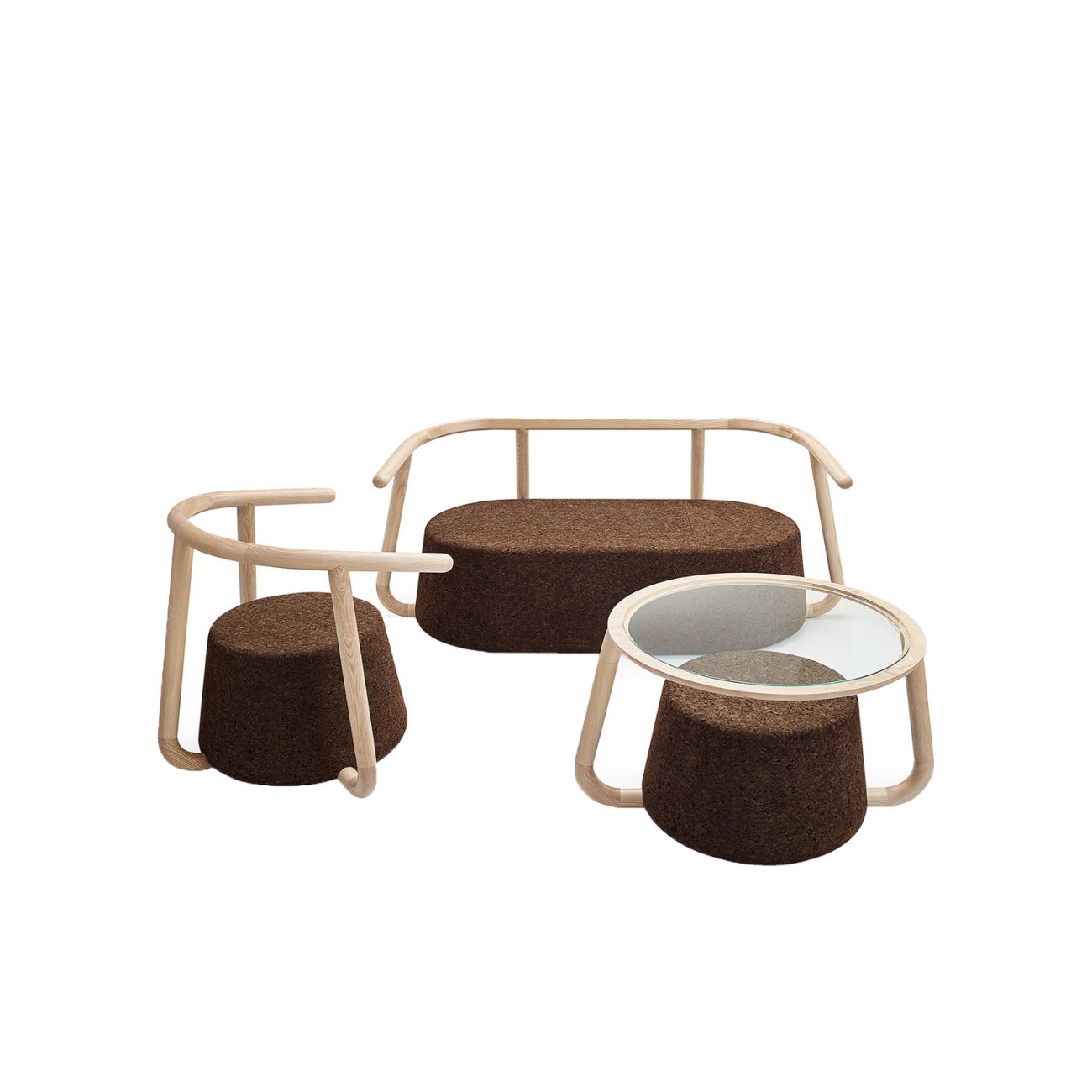 Materials Assemble | Ypsilon Chair , Blackcork