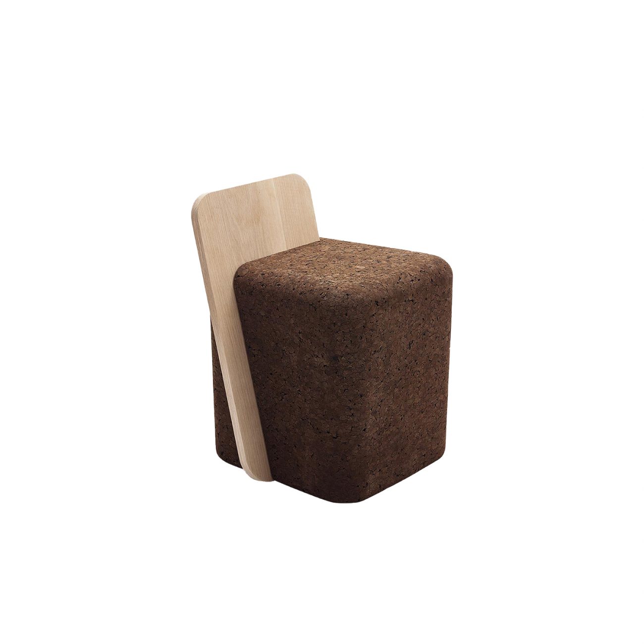 Materials Assemble | Cut Stool, Blackcork