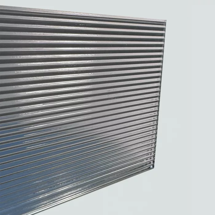 Decorative Clear Fluted Glass #2 - Materials Assemble