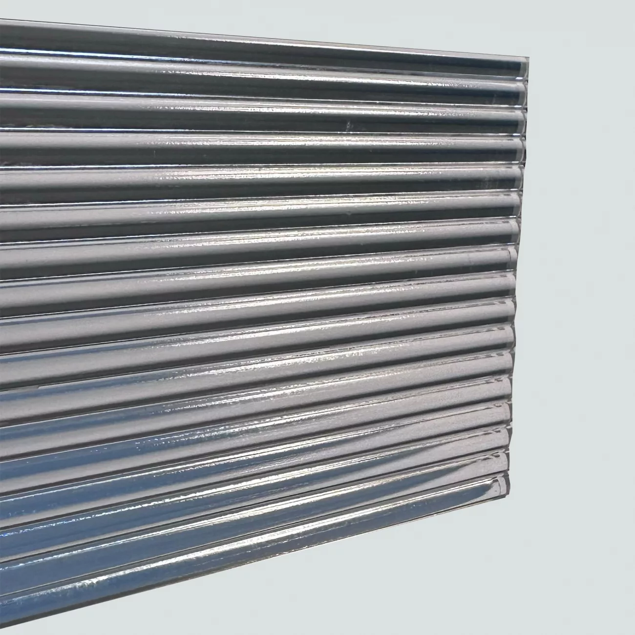 Decorative Clear Fluted Glass #1 - Materials Assemble