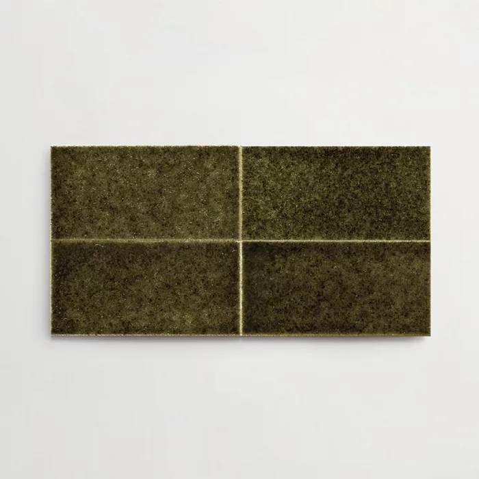 Volcanic Ash-Glazed Verdigris Tile G - Materials Assemble